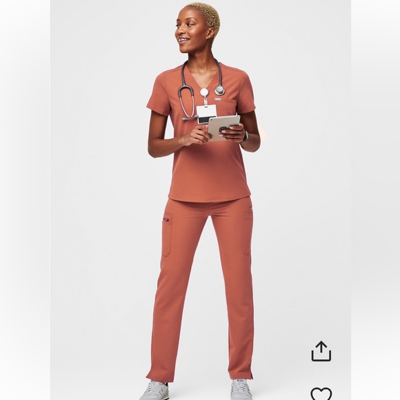 Figs | Pants & Jumpsuits | Figs Terracotta Scrub Top And Joggers Size ...